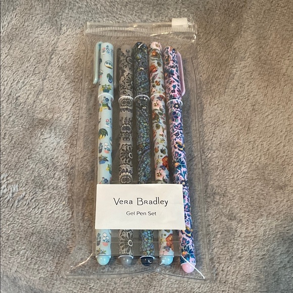 Vera Bradley | Office | Vera Bradleysummer 23 Medley Set Of 5 Gel Pens ...